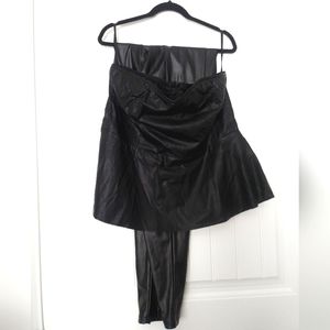 Guess and Torrid | Other | Torrid Black Faux Leather Bustier Top 2x ...